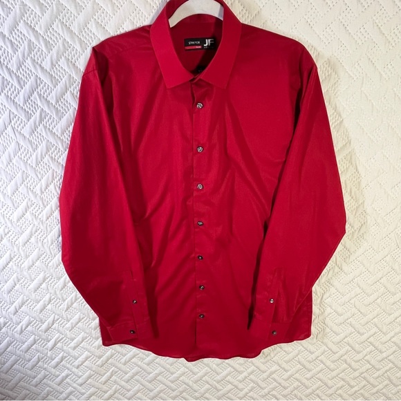 jf j.ferrar | Shirts | Jf Jferrar Red Dress Shirt Classic Buttondown ...